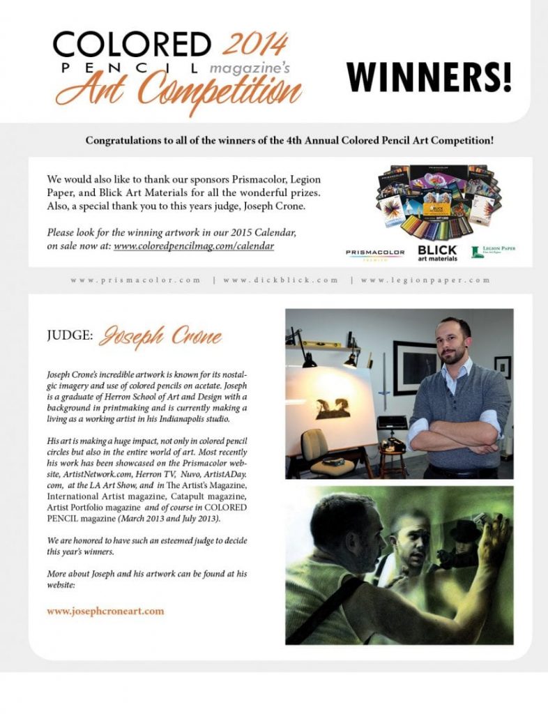 2014 Winners | COLORED PENCIL Magazine