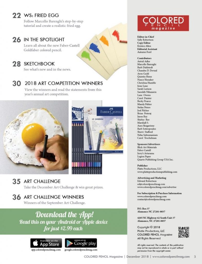 December 2018 Issue | COLORED PENCIL Magazine